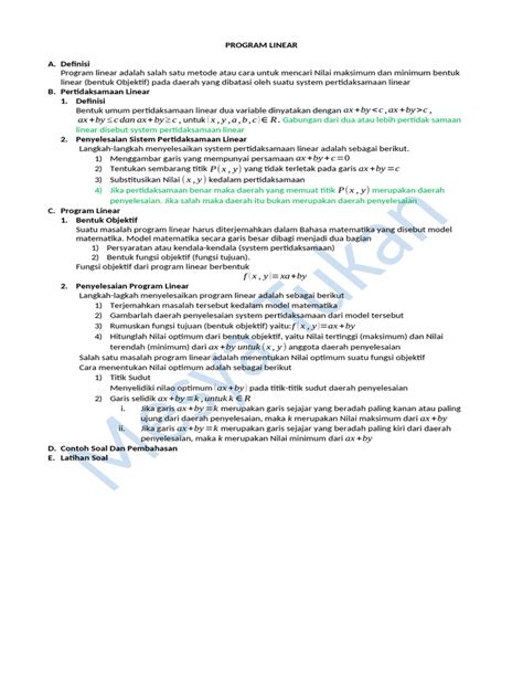 program linear pdf metode and bahan ajar komputer