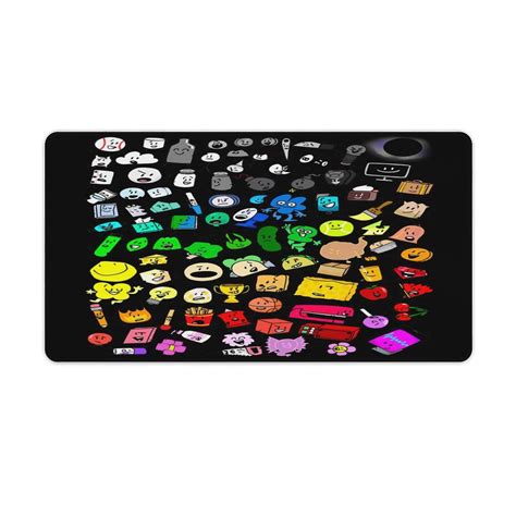 Game Bfdi Battle For Dream Island Large Gaming Mouse Pad For Laptop Computer Rubber Edge Locking