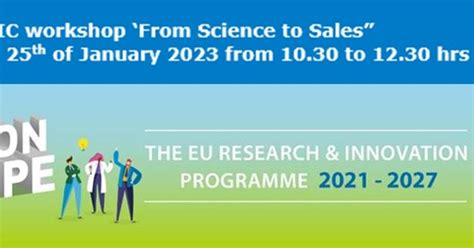 Eic 2023 Online Workshop ‘from Science To Sales” Lifesciences Work