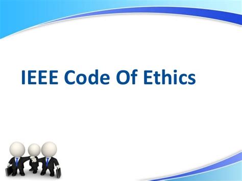 Ieee Code Of Conductethics