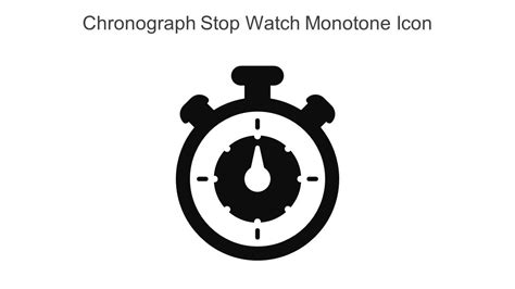 Chronograph Stop Watch Monotone Icon In Powerpoint Pptx Png And Editable Eps Format PPT PowerPoint