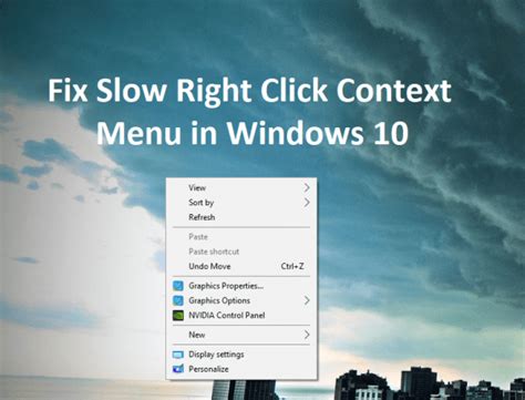 Fix Slow Right Click Context Menu In Windows 10 Techcult