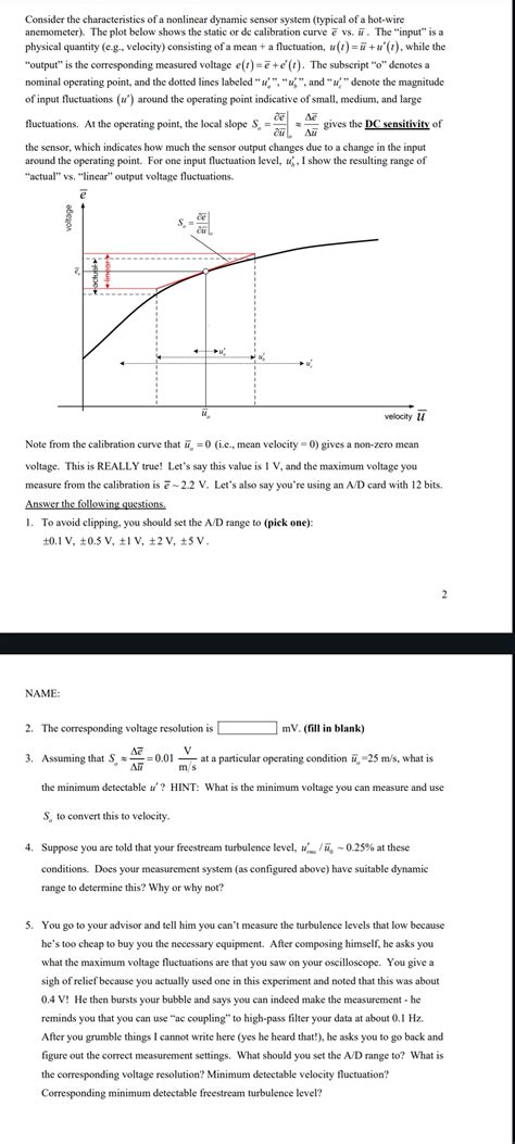 Solved Consider The Characteristics Of A Nonlinear Dynamic