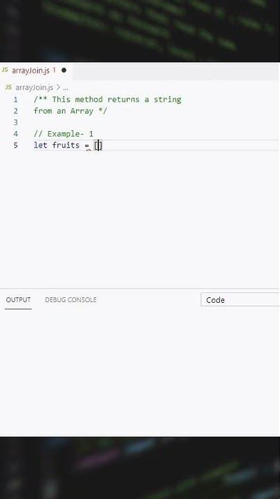 Javascript Tips Convert Array To String Array Join Shorts Youtube