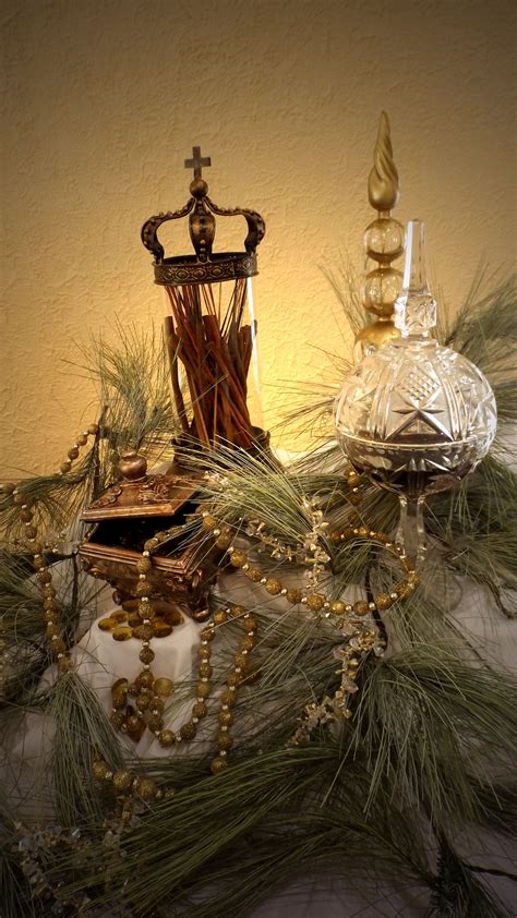 Ts Of Gold Frankincense And Myrrh Are Adorn Our Christmas Altar At