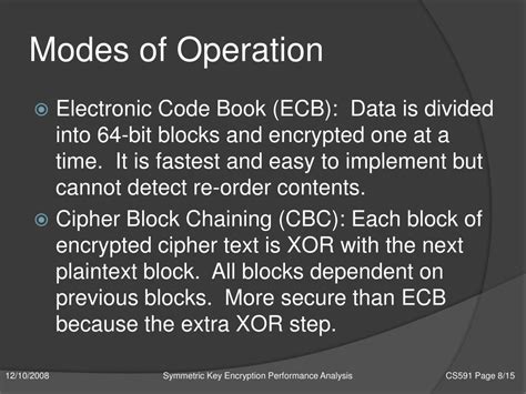 ppt symmetric key encryption performance analysis powerpoint