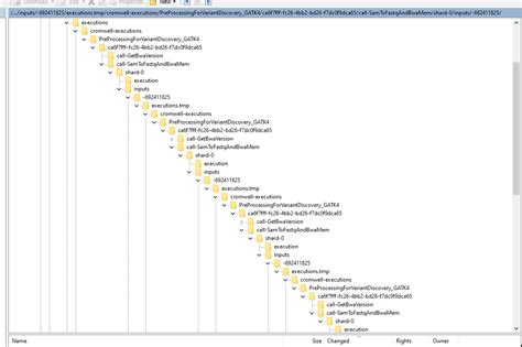 repeated nesting of execution folders · issue 5221 · broadinstitute