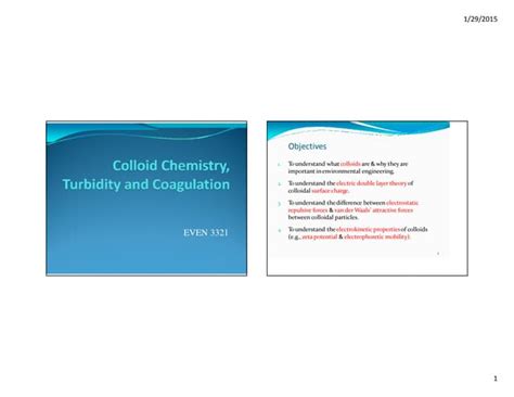 Lab Colloid Chemistry And Turbidity Pdf