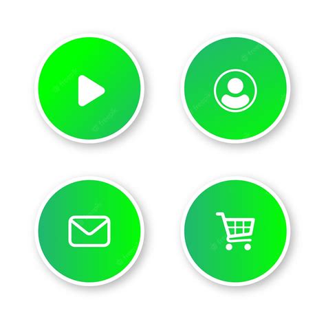 premium vector set of modern gradient app or game buttons trendy