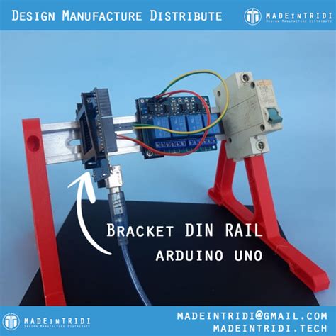 Jual Din Rail Mounts Arduino Uno Mount Bracket Din Rail Arduino Uno Putih Pla Kab Lebak