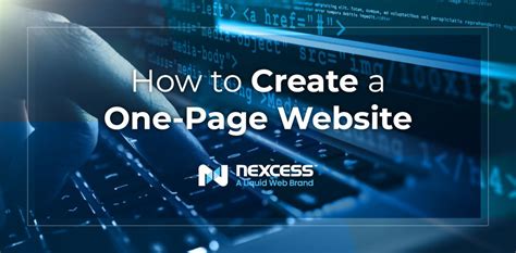 how to create a one page website 9 steps storebuilder nexcess