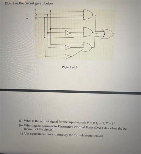 solved ix 4 for the circuit given below page 1 of 2 a