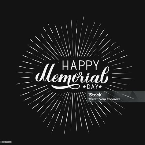 행복 기념일 서 예 손 글자입니다 미국 애국 축 하 포스터입니다 벡터 일러스트입니다 기호 디자인 인사말 카드 배너 기호 엽서 전단지 배지 용 템플릿을 쉽게 편집 할 수