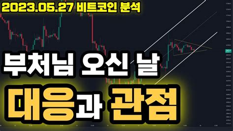 0527 비트코인 분석 붓다빔 대응하는 법과 관점 Youtube
