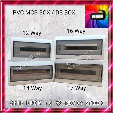 Spare Part TC PVC 12Way 14Way 16Way 17Way MCB Box DB Box 1pcs Shopee Malaysia