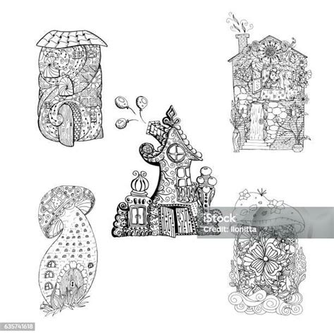 성인 색칠 공부 책 페이지 모노 컬러 블랙 잉크 일러스트레이션 벡터 개념에 대한 스톡 벡터 아트 및 기타 이미지 개념 개념과 주제 개체 그룹 Istock