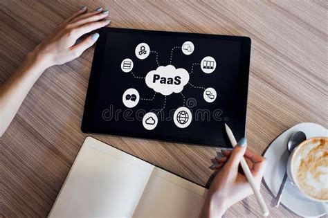 PaaS Platform As A Service Technology And Internet Concept On Screen Stock Photo Image Of