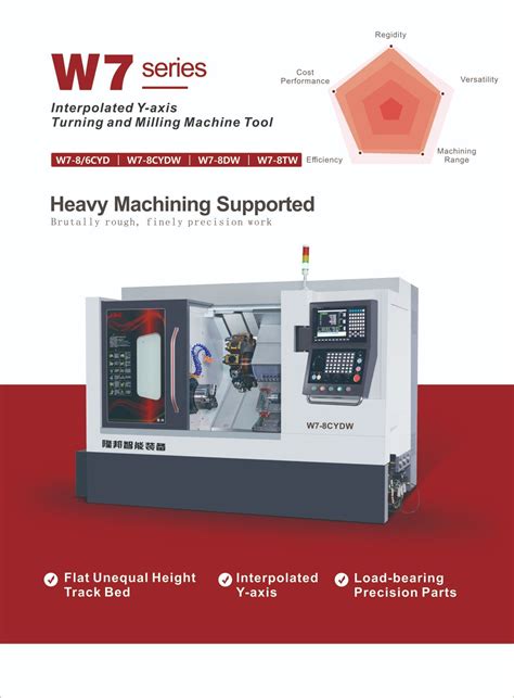 High Productivity CNC Lathe With Station Y Axis Power Turret Heavy Duty Turning Center Axis