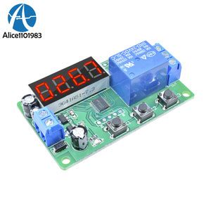 Jual DC 24V 4 Digit Red LED Digits Display Delay Relay Cycle Timer Module Switch Intelligent
