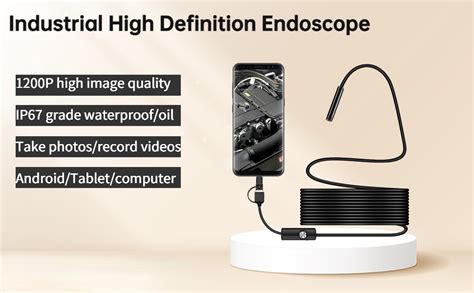 Y102 Usb Ip67 Endoscope Usb 3 In 1 Endoscope 55mm Lens