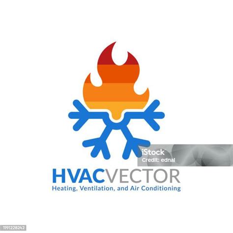 Hvac 기호 디자인 난방 환기 및 에어컨 기호 또는 아이콘 템플릿 로고에 대한 스톡 벡터 아트 및 기타 이미지 로고 에어컨 공기조화 Istock