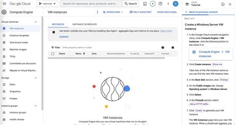 how to create a windows server vm instance in compute engine global