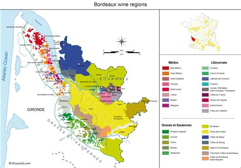 Sauternais Bordeaux Wine Regions Bordeaux Wine Region Map Sauternes