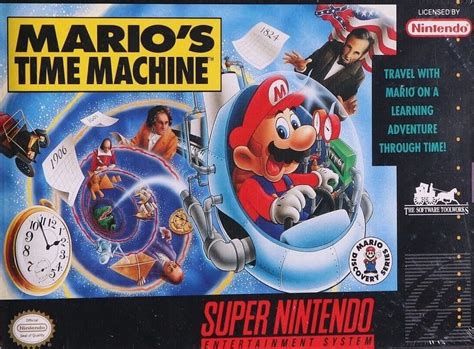 Restored Marios Time Machine Super Nintendo 1993 Snes Educational