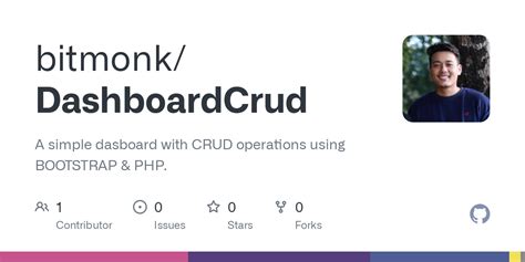 Github Bitmonkdashboardcrud A Simple Dasboard With Crud Operations