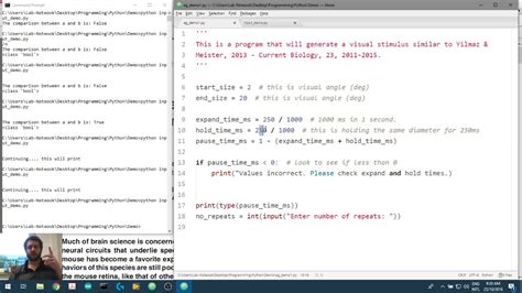 Creating Visual Stimuli In Python 15 Intro To Control Statements If