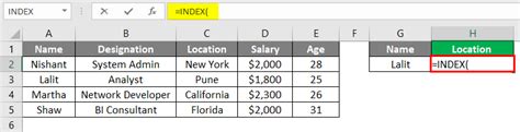 Index Match Function In Excel How To Use Index Match Function In Excel