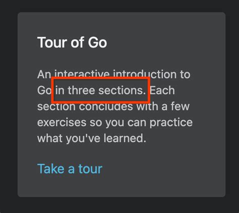 x website outdated description of a tour of go · issue 59167 · golang
