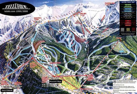Ski Area Map In Telluride Co