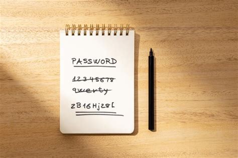 Premium Photo Strong And Weak Easy Password Concept Handwritten Text