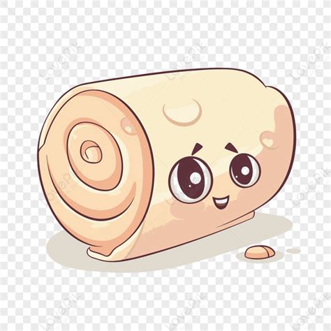 큰 눈을 가진 아침 빵과 초콜릿 롤빵 만화 캐릭터의 만화 롤 벡터 클립 아트 Png 일러스트 무료 다운로드 Lovepik