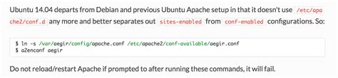 manual install apache symlink instructions wrong [ 2721945]