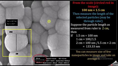 How To Measure Particle Size Of Nanoparticles Using Sem Or Fesem Images Youtube