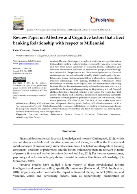 Pdf Review Paper On Affective And Cognitive Factors That Affect