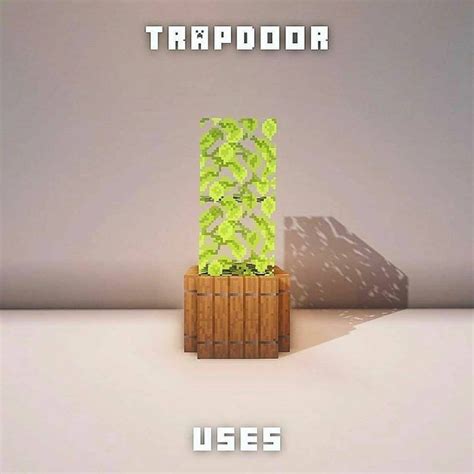 Minecraftbuildinggod Trapdoor Uses These Are Very Useful Follow