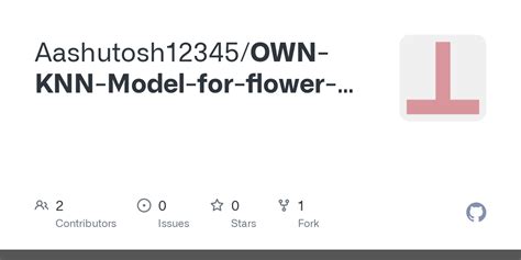 Github Aashutosh Own Knn Model For Flower Classification On Iris Dataset