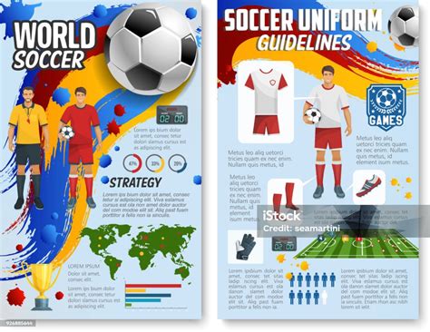 Vector Soccer Football Game Infographics Stock Illustration Download