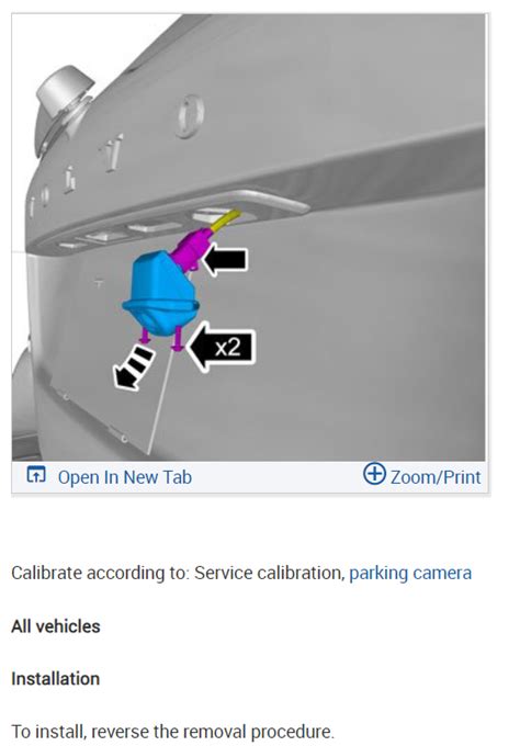 Back Up Camera Issue Full Blue Screen With A Symbol Of The Camera
