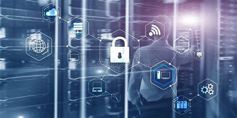 Padlock Cyber Security Information Privacy Protection Concept Stock Illustration Illustration