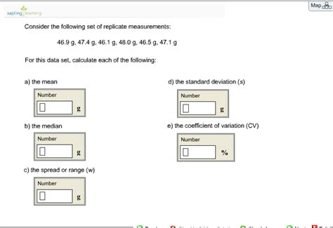 Solved Pling Consider The Following Set Of Replicate Chegg Com