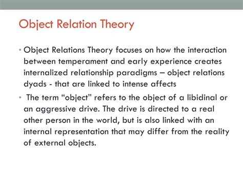 Ppt Introduction To Transference Focused Psychotherapy Tfp