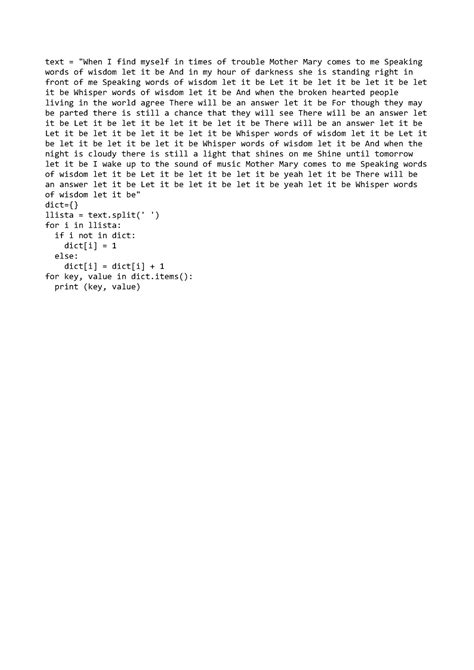 Codi Exercici 6 Rosalind Python Iniciació Text When I Find Myself
