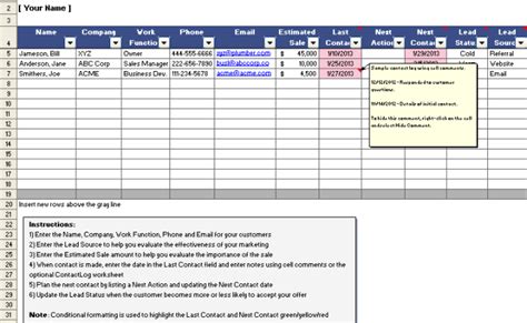 Client Tracking Spreadsheet Excel Client Tracker Excel Template