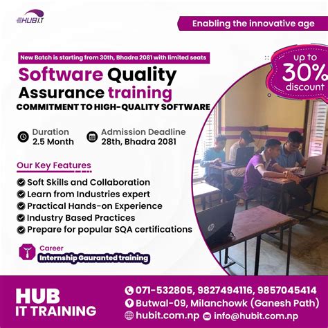 Hub Kickstart Your Career In Tech With Our Comprehensive Software Quality Assurance Qa