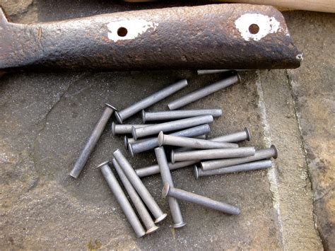 5 X Rivets For Shovel Spade Fork Handle Repair 50x6mm Rake Hoe Garden