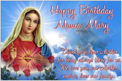 Happy Birthday Mama Mary Quotes